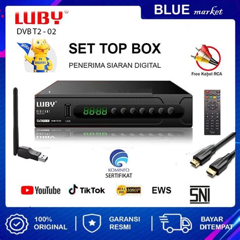 Jual Set Top Box Tv Digital Luby DVB T2 02 Receiver Siaran Digital