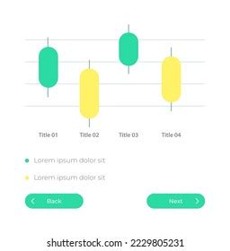 Candlestick Chart Ui Element Template Editable Stock Vector Royalty