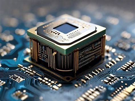 Premium Photo Computer Microchip Closeup