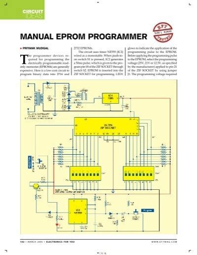 Eprom Programmer Circuit Design Circuit Diagram