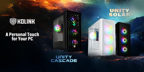 High Airflow Kolink Unity Solar And Cascade Pc Cases Overclockers Uk