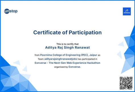 Hackathon Webdevelopment Eonverse Unstop Techevent Aditya Raj