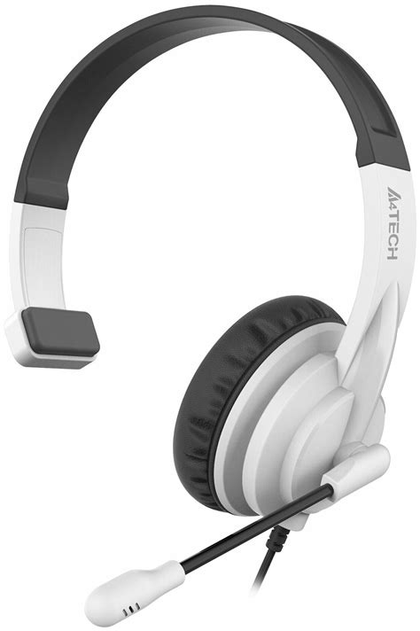 Купить Наушники с микрофоном A4tech Hs 11 черныйбелый 2м накладные