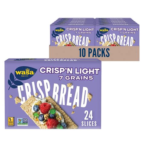 Wasa Crispn Light 7 Grain Cracker Bread 49 Ounce Pack
