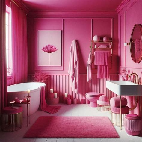 Pink Bathroom Pink Bathroom Pink Room Room Design Bedroom