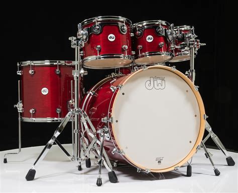 Dw Design Series 6pc Drum Set Cherry Stain
