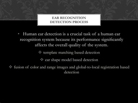 Ppt Biometrics Ear Recognition Powerpoint Presentation Free Download Id 2220101