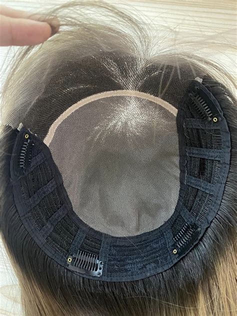Large Volume 7×7″ Invisiable Lace Top Wefted Hair Topper Premium