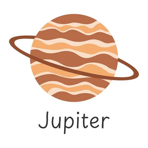 Planet Jupiter Icon Vector Illustration 40732337 Vector Art At Vecteezy