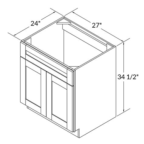 27 Shaker Toffee Sink Base Cabinet Sb27 Elegant And Functional Design