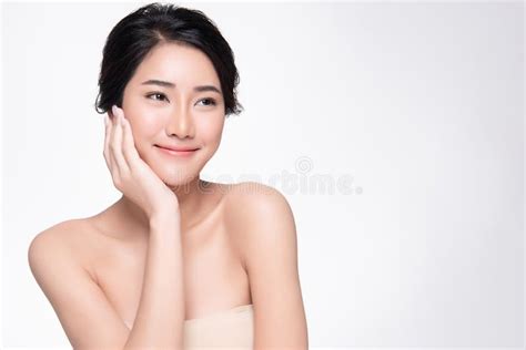 Beautiful Young Asian Woman With Clean Fresh Skin Stock Image Image