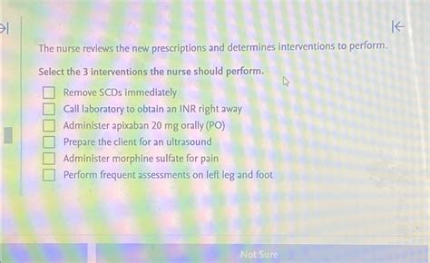 Solved The nurse reviews the new prescriptions and | Chegg.com