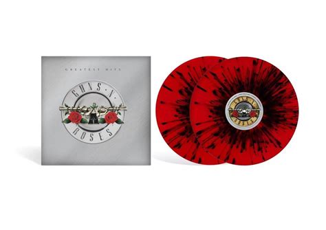 GUNS N ROSES Greatest Hits LTD Red Black Splatter Vinyl Record 2LP