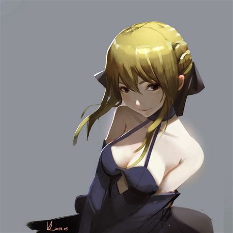 Artoria Pendragon And Saber Alter Fate And 1 More Drawn By Vafar7