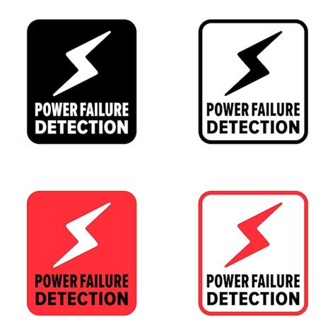 Premium Vector Power Fail Detection Technique Information Sign