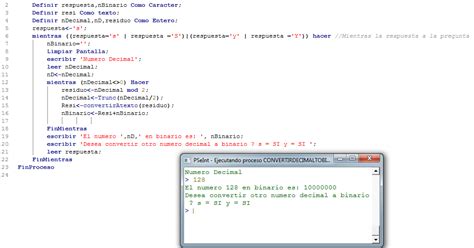 Pseint Ejemplos Basicos Algoritmo Decimal A Binario Images My XXX Hot Girl