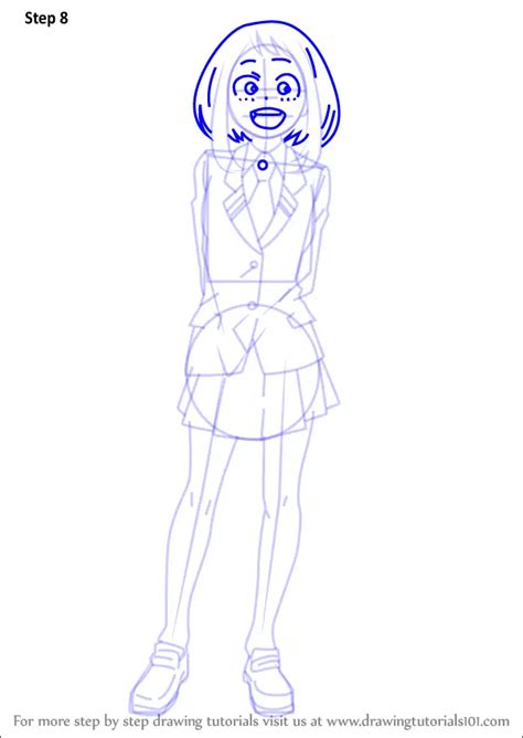 How To Draw Ochaco Uraraka From Boku No Hero Academia Boku No Hero