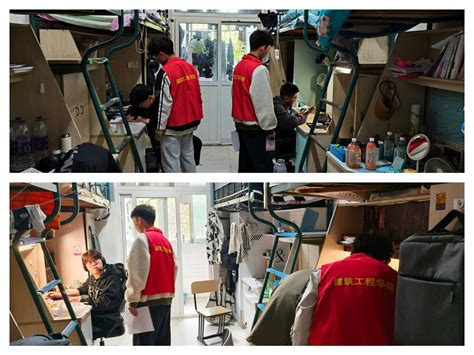 检查6s宿舍共创文明寝室 建筑工程学院开展6s查寝活动 建筑工程学院 滁州职业技术学院