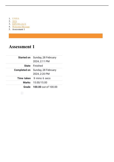 Cpd1501 Assignment 1 Quiz 2024 Iop1501 Cpd1501 Stuvia Sa
