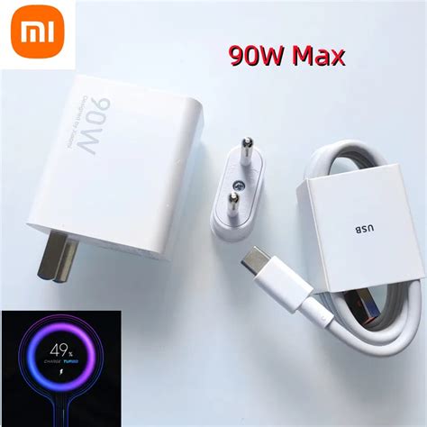 Новинка, зарядное устройство Xiaomi 90 Вт с европейской и американской ...