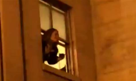 Watch Adele Hangs Out Of Her Hotel Window To Chat To Fans I Feel Like Justin Bieber