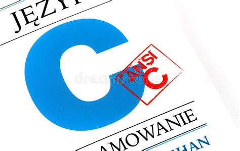 Ansi C Programming Language Standard Book Kernighan And Ritchie Cover Closeup Detail Iso C