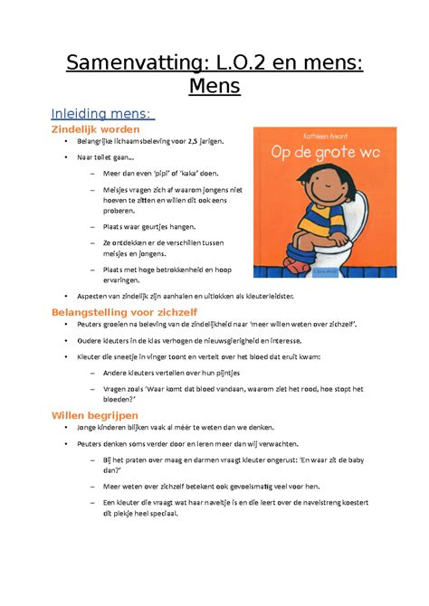 Samenvatting Mens Samenvatting L O En Mens Mens Inleiding