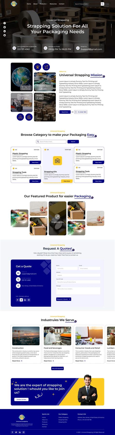 Entry 56 By Arityinfoway For Design A Website Home And About Page Layout Strapping Industry