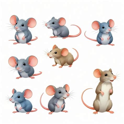 Premium Vector A Collection Of Mice With One That Says Mouse On The