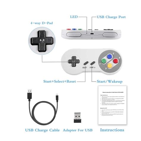 Controler Wireless 24 Ghz Pentru Snes Classic Editionandnes Classic