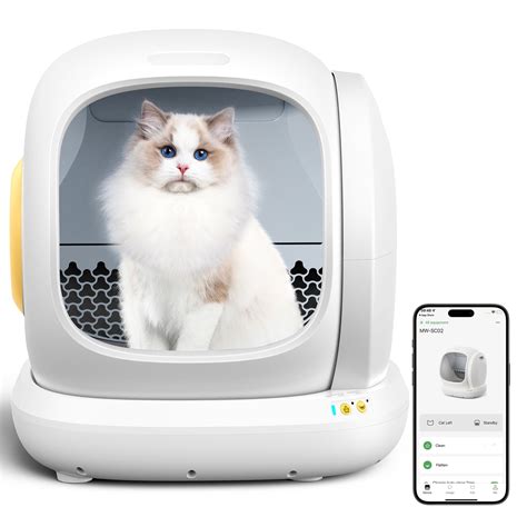 Smart Automatic Self Cleaning Cat Litter Box App Controlintegrated