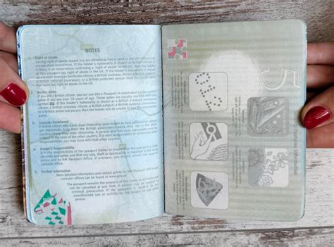 Pretend New British Passport Original Size Blue British Passport