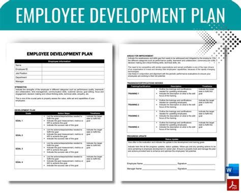 Personal Development Plan Template