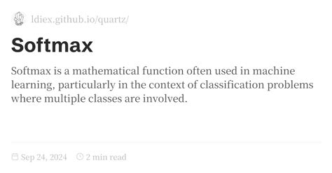 Softmax