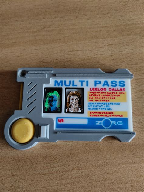 Fifth Element Multi Pass Movie Prop By Crabstiks Makerworld Download Free 3d Models