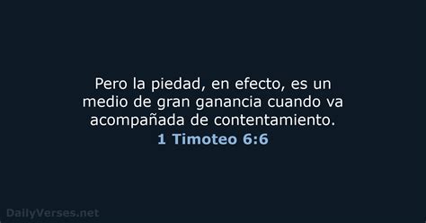 1 Timoteo 66 Versículo De La Biblia Lbla