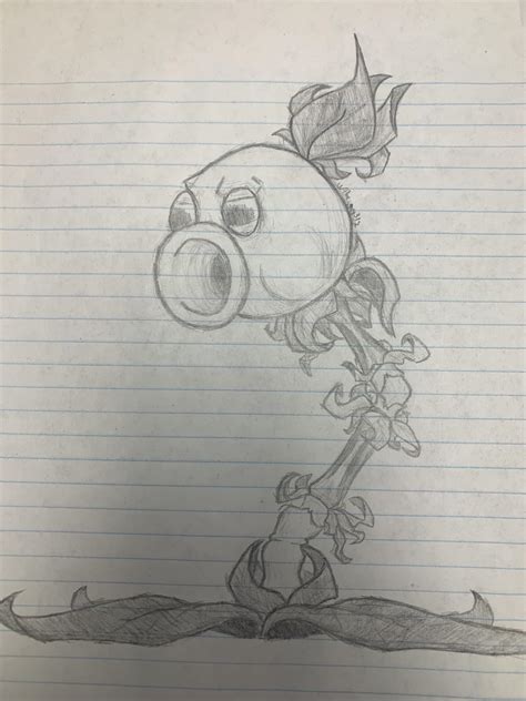 I Just Cant Not Like Drawing Peashooter Rplantsvszombies