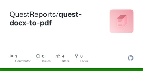 GitHub QuestReports Quest Docx To Pdf
