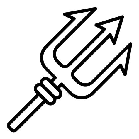 Premium Vector Trident Vector Illustration Style