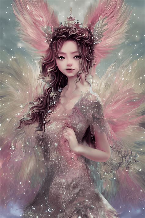 Pink Fantasy Art Cute Kitten · Creative Fabrica