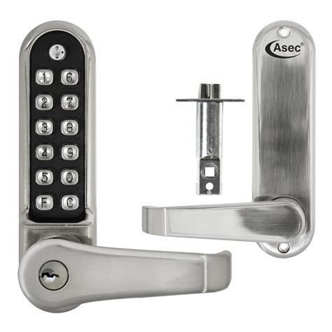 ASEC AS4300 Series Lever Operated Easy Code Change Digital Lock With Key Override Optional