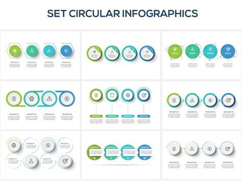 Infographie Circulaire Avec Tapes Options Pi Ces Ou Processus