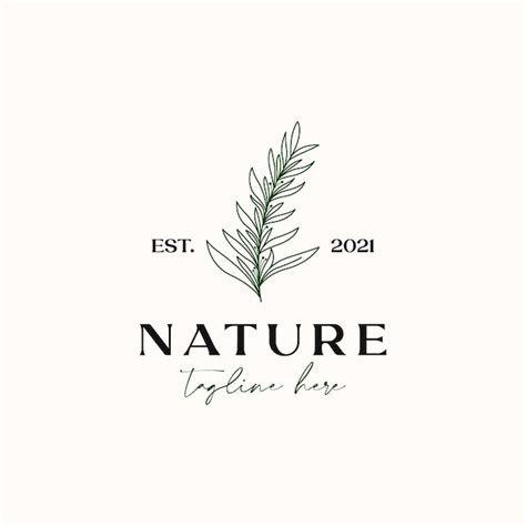 Premium Vector Tea Tree Monoline Vintage Hipster For Essential Oil