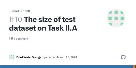 The Size Of Test Dataset On Task Ii A · Issue 10 · Junlinhan Bid · Github