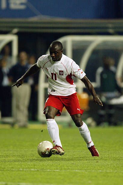 Emmanuel Olisadebe Of Poland In Action During The Poland V Usa Group Copa Del Mundo