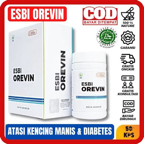 Jual 𝗔𝗚𝗘𝗡 𝗥𝗘𝗦𝗠𝗜 𝗘𝗦𝗕𝗜 𝗢𝗥𝗘𝗩𝗜𝗡 Esbi Orevin Isi 50 Kapsul Esbiorevin