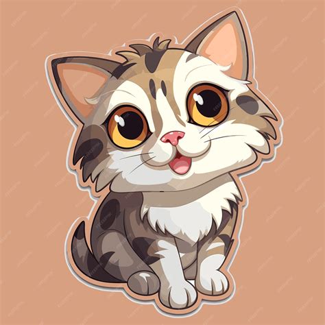 Premium Ai Image Cute Cat Artwork Illustration Ready For Print