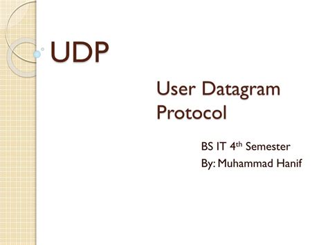 PPT UDP TCP PowerPoint Presentation Free Download ID