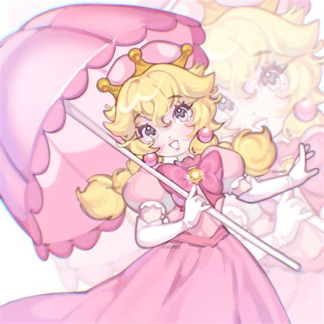 Peachette By Vixiiart On Deviantart