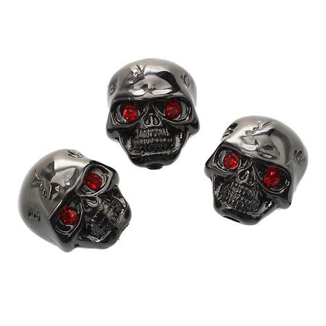 3pcs Electric Guitar Skull Head Volume Control Knobs Black Fruugo Uk